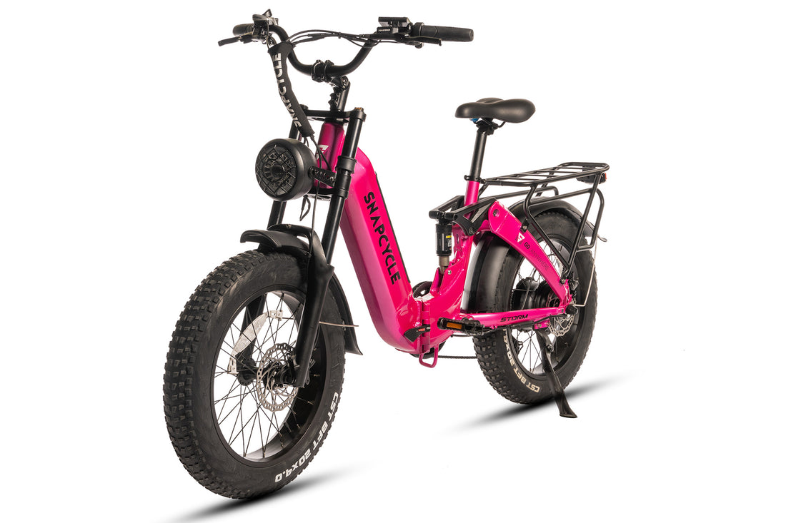 Snapcycle Storm, 750W Electric Folding Fat Tire Bike – Snapcycle Bikes