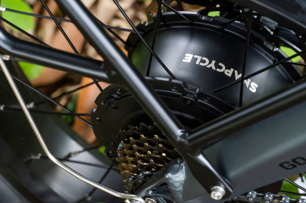 Snapcycle Storm, 750W Electric Folding Fat Tire Bike – Snapcycle Bikes